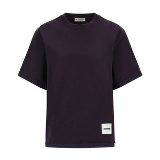 Jil Sander Klassisches T-Shirt - - Tops - Damen - Lila - S