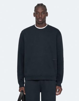 AllSaints River Sweatshirt in Marineblau