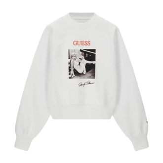 Guess Marilyn Piano Sweatshirt - - Sweatshirts & Hoodies - Damen - Wei&szlig; - S