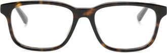 Montblanc lunettes de vue &agrave; monture rectangulaire - Marron