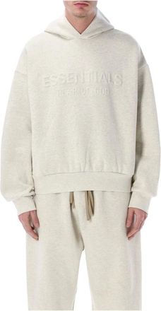Fear of God Homme, Sweatshirts et sweats &agrave; capuche, Beige, Taille: S Embossed Essentials 90s Fit Sweat &agrave; capuche