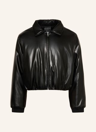 Guess Jacke In Lederoptik schwarz
