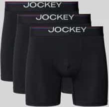 Jockey Slim Fit Trunks mit Logo-Stitching im 3er-Pack