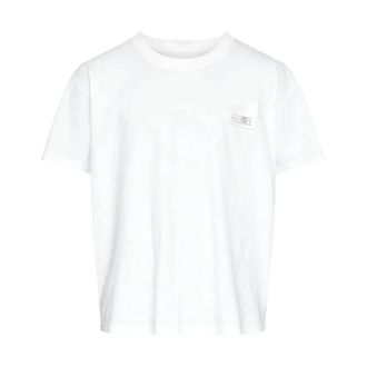 Maison Margiela Numbers Logo T-Shirt - - Tops - Herren - Wei&szlig; - XL