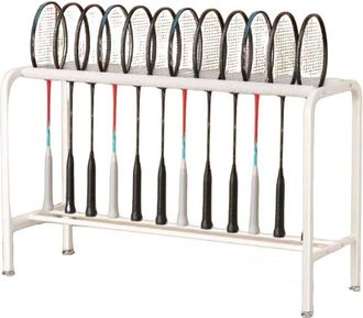 Generic Tennisschl&auml;gerhalter Mit Schwammschutz, Eisen-Badmintonschl&auml;ger-Pr&auml;sentationsst&auml;nder, for 5-20 Schl&auml;ger Mit 50 Kg Tragf&auml;higkeit, for Den Trainingsplat