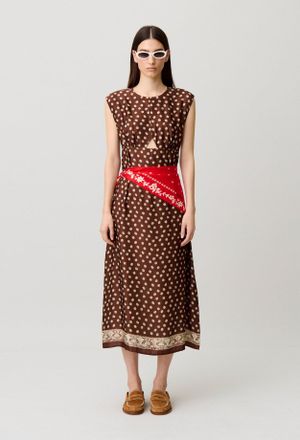 Claudie Pierlot Langes bedrucktes Kleid