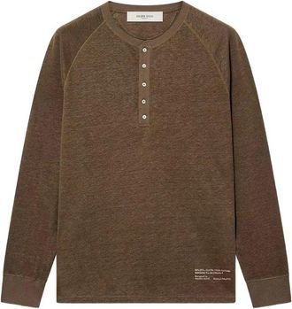 Golden Goose Journey Ms L/s Serafino Linen Jersey With Print