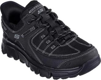 Skechers Femme Sommets &agrave; SOMMITS &Agrave;, Maille synth&eacute;tique Noire avec Bordure Noire, 38.5 EU