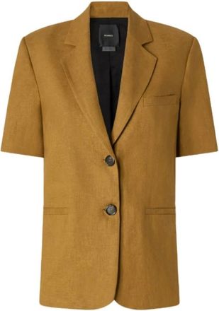 Pinko Pinko, Femme, Vestes, Brun, Taille: 38 FR Brindisi Jacket