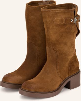 BA&SH Ba&Sh Biker Boots Cameron braun