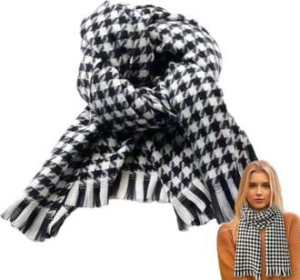 Generic &Eacute;charpe dhiver en cachemire, &eacute;charpe pied de poule femme | Scottis mode hiver - &eacute;charpe en cachemire &eacute;charpe &eacute;paisse &eacute;charpe femme dhiver &eacute;paisse pour