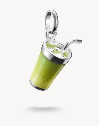 Thomas Sabo pendentif charm Matcha Latte Connect en argent vert, argent-Argent&eacute;