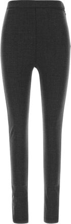 Jil Sander Femme, Pantalons, Gris, Taille: 44 FR Stretch Virgin Wool Blend Pant