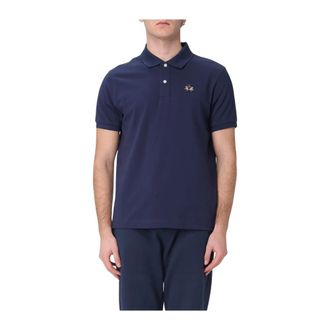 La Martina Piqu&eacute; Stretch Polo - - Tops - Herren - Blau - 3XL