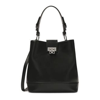 Kazar Schwarze Handtasche mit dekorativer Schnalle - - Bags - Damen - Schwarzk - ONE SIZE