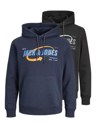 Jack & Jones Jcoblack Sweat Hood Ch 2Pk Mp