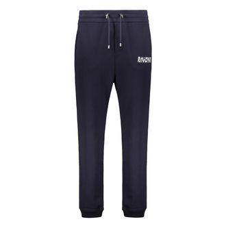 Balmain Logo-Print Jogginghose mit Kordelzug - - Trousers - Herren - Blau - L