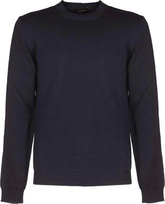 Roberto Collina Homme, Pulls, Bleu, Taille: 2XL Maille ras du cou