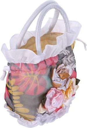 Minkissy Pochette Mini sac &agrave; main crois&eacute; portefeuille brod&eacute; sac &agrave; main brod&eacute; White