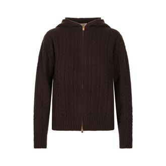 Agnona Kn12018 6K080Q - Femme - Sweatshirts et sweats &agrave; capuche - Brun - Taille: 40 FR