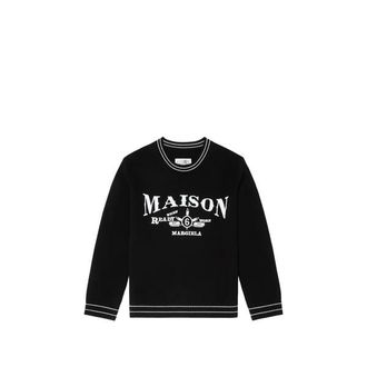 Maison Margiela Pull droit &agrave; inscription devant