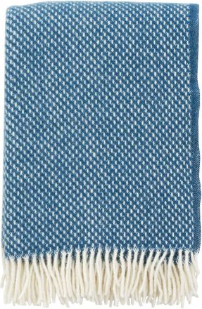 Klippan Preppy Wolldecke 130x200 cm blau