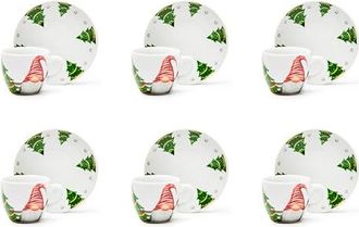 Excelsa 66986 Set mit 6 Kaffeetassen, Porzellan