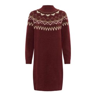 Cream Carbernet Island Kleid - - Dresses - Damen - Rot - XL