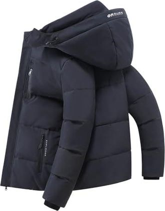 Generic Doudoune Grande Taille Doudounes Duvet Plume Naturel Blousons Fermeture clair Int&eacute;grale Vestes Coupe-Vent Manteaus Style Militaire Tactique Puffers Qu