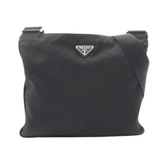Prada unisex, Pre-owned, Noir, Taille: ONE Size Sac bandouli&egrave;re vintage en nylon Prada Pre-owned