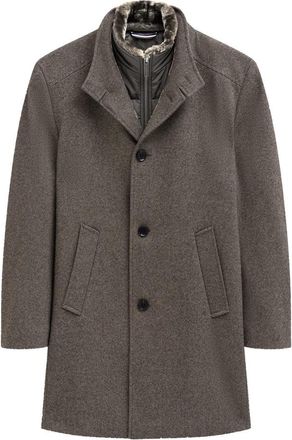 Bugatti Kurzmantel mit Wattierung und gesteppter Fake-Fur-Blende in