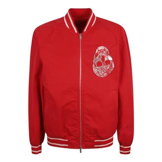 Alexander McQueen Oversized Bomber M&auml;ntel - - Jackets - Herren - Rot - L