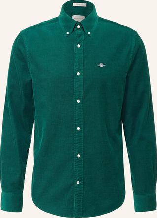 GANT Cordhemd Regular Fit gruen