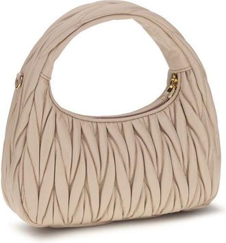 Miu Miu Womens Beige Calf Leather Bos Taurus Handbag Bag