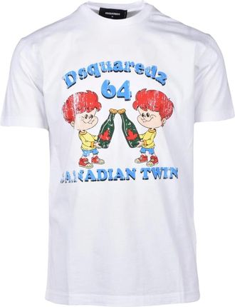 Dsquared2 Homme, Tops, Blanc, Taille: S T-Shirt