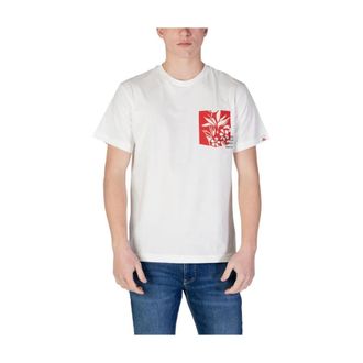 Replay Homme, Tops, Blanc, Taille: XS Floral Pocket TShirt