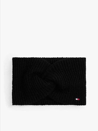 Tommy Hilfiger Bandeau torsad&eacute; doux &agrave; drapeau Tommy Hilfiger