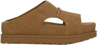 UGG Ugg, Femme, Chaussures, Brun, Taille: 38 EU Goldenstar Hi Cutout Slide