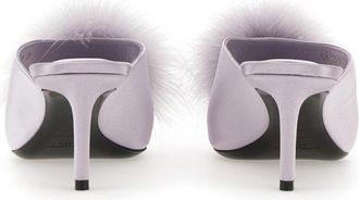 Saint Laurent Mae Mule - Purple