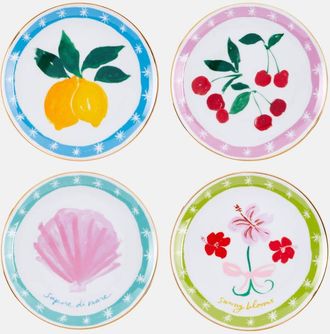 BITOSSI HOME Set Con Amore aus vier Desserttellern