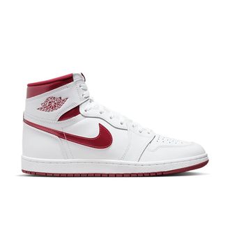 Nike Jordan Homme, Chaussures, Blanc, Taille: 45 EU Retro High Metallic Burgundy Baskets
