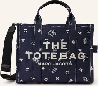 Marc Jacobs Shopper The Bandana Canvas Medium Tote Bag blau