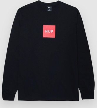HUF Essentials Box Logo Longsleeve black