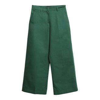 Max Mara Femme, Pantalons, Vert, Taille: 42 FR Zircone Wide Pantalons