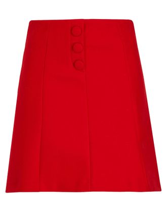 8 by YOOX FELT HIGH-WAIST MINI SKIRT