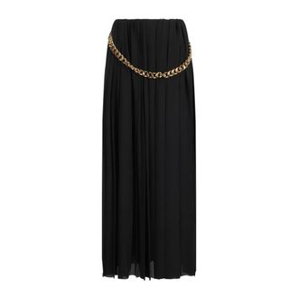 Balenciaga Chain Embellished Pleated Skirt - - Skirts - Damen - Schwarzk - XS
