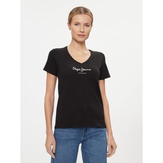 Pepe Jeans London T-Shirt Wendy PL505482 Schwarz Regular Fit