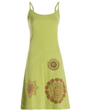 vishes Sommerkleid Damen Sommer-Kleider Mini-Kleid Jersey-Kleid Spagettitr&auml;ger-Kleid Goa, Hippie, Retro Style