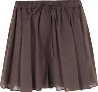 Federica Tosi Femme, Shorts, Brun, Taille: 36 FR Short en Mussola di Cotone