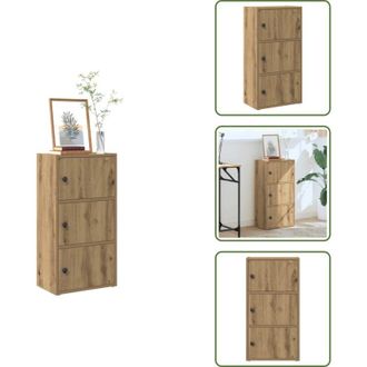 vidaXL The Living Store - vidaXL Biblioth&egrave;que ch&ecirc;ne artisanal 40x24x77 cm bois ding&eacute;nierie